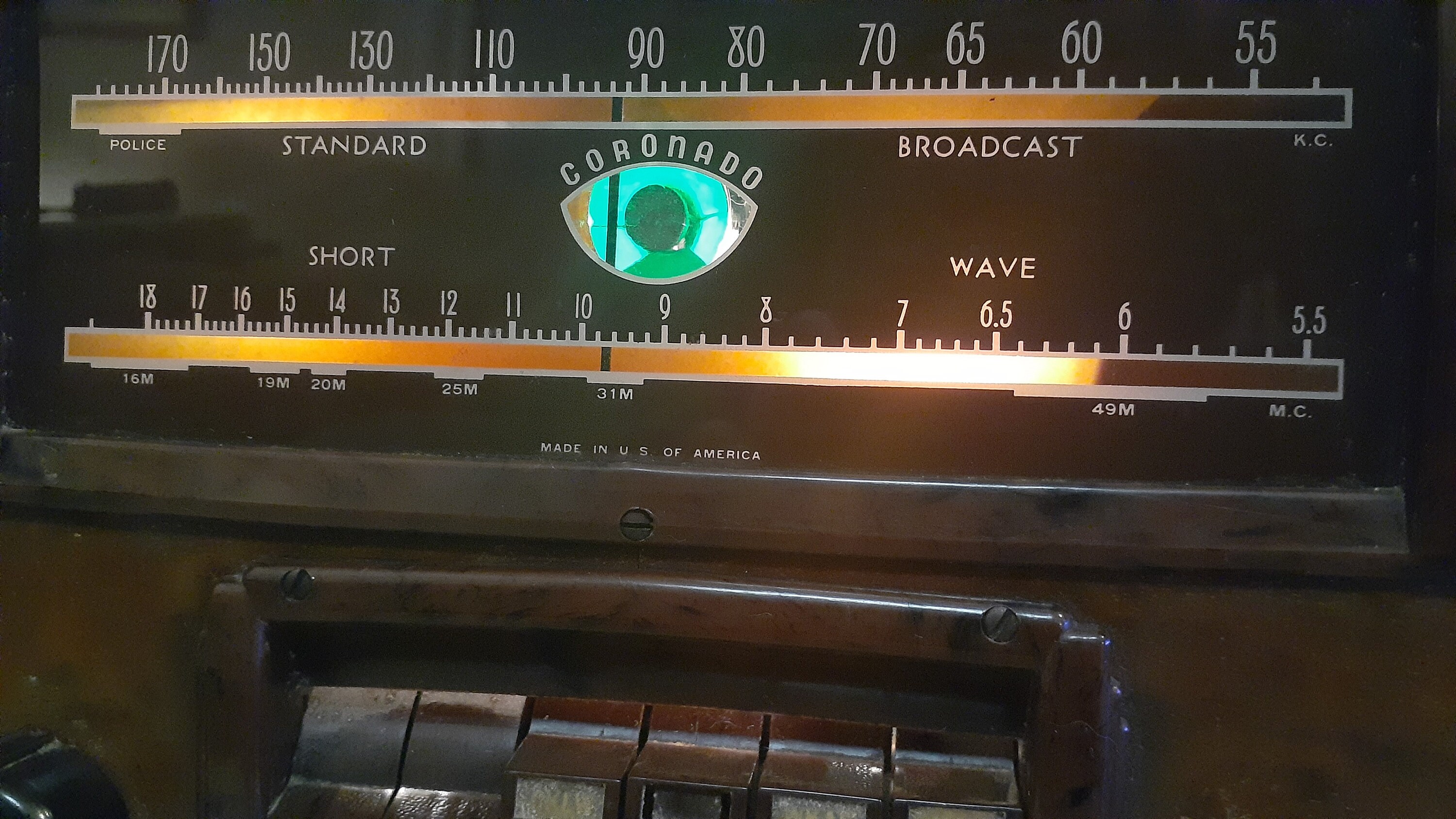 Vintage Rare 1940 Coronado Model 867 Series A AM & SW 5.5-18mhz ...