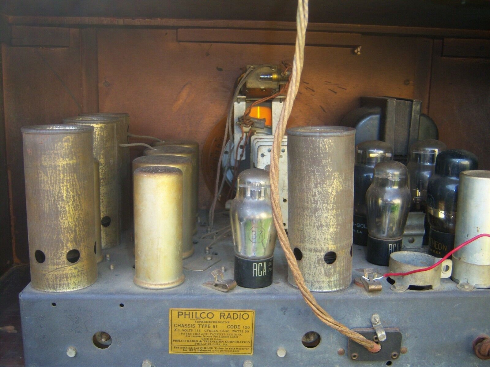 Vintage Rare 1933 Philco Model 91X Code 126 AM & SW 9-tube Radio ...