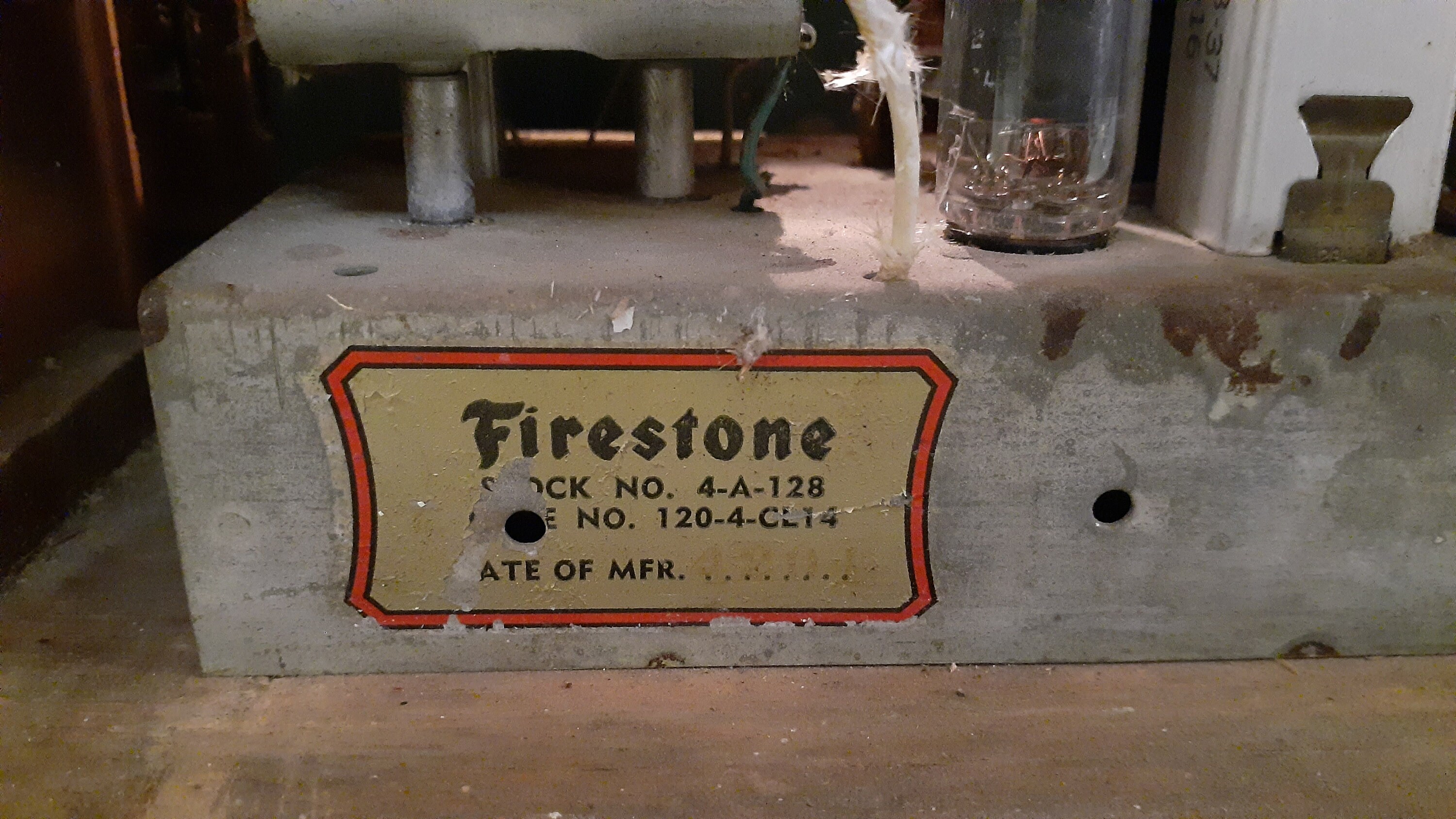 RARE Vintage 1954 Firestone Model 4-A-128 AM Radio & Telechron Mantle ...