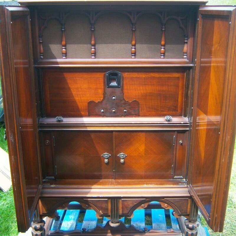 Antique Radio Cabinet - Etsy