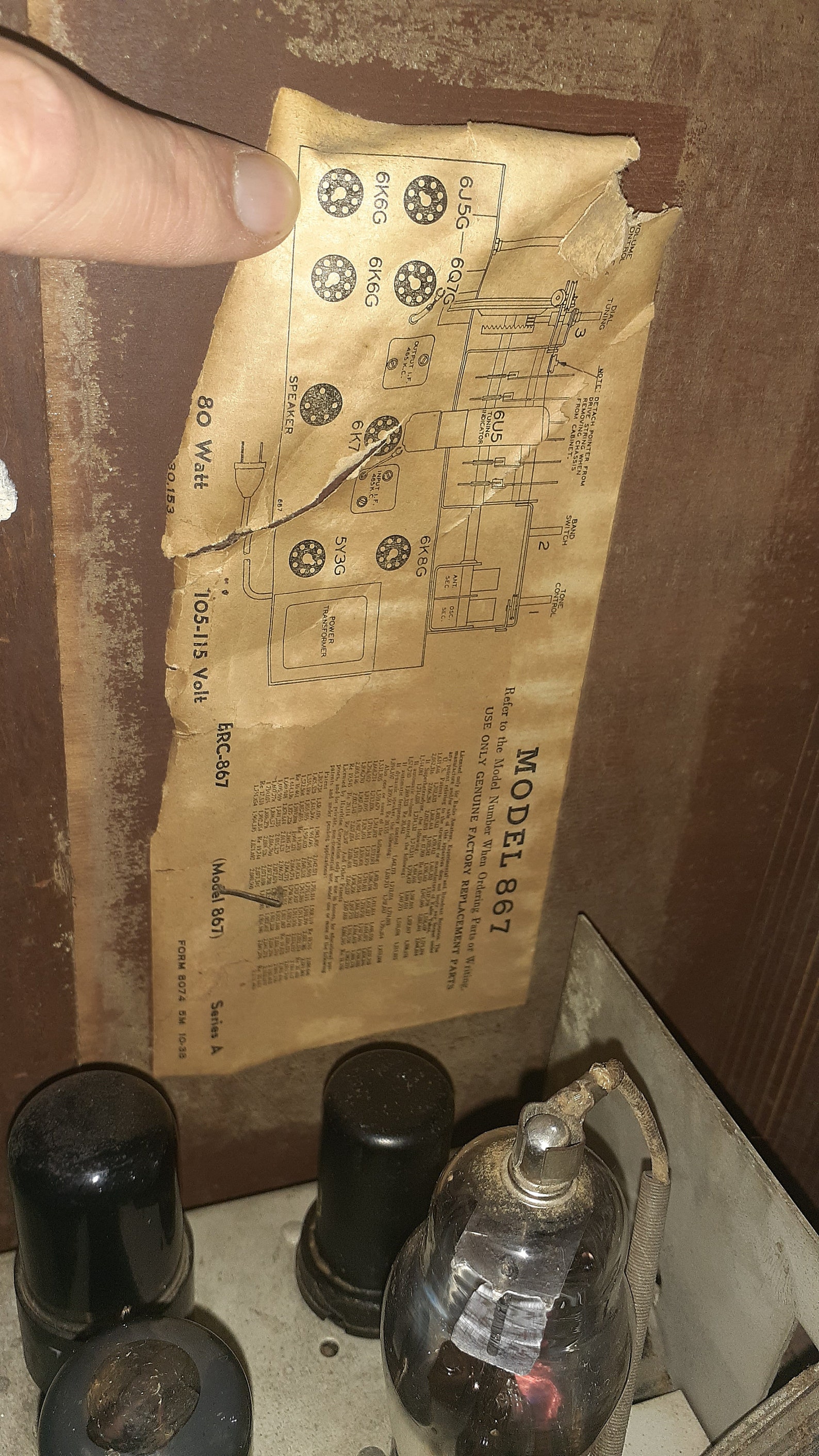 Vintage Rare 1940 Coronado Model 867 Series A AM & SW 5.5-18mhz ...