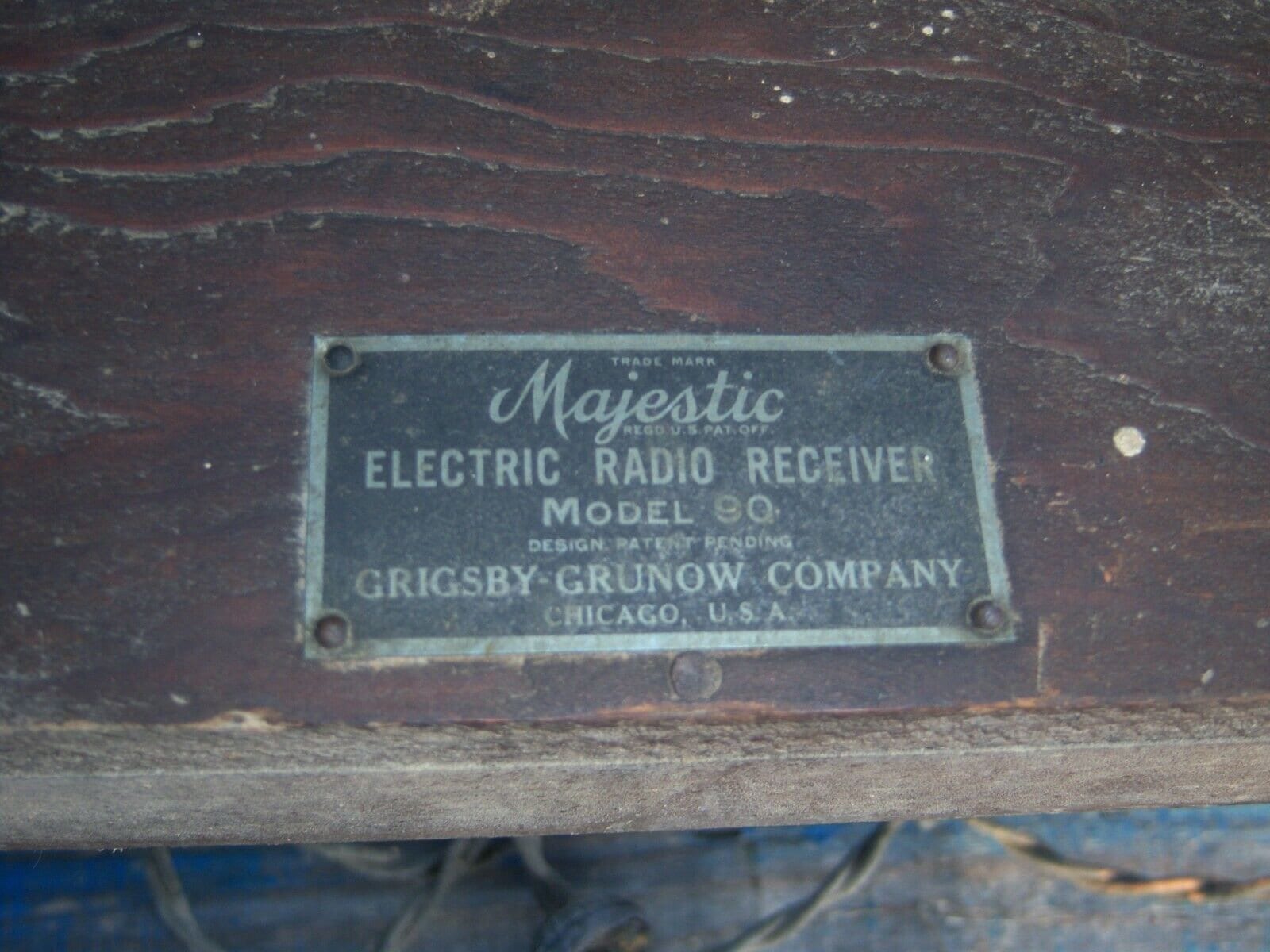 Vintage Rare Grigsby-grunow Majestic Model 90-B AM Tube Floor Radio ...