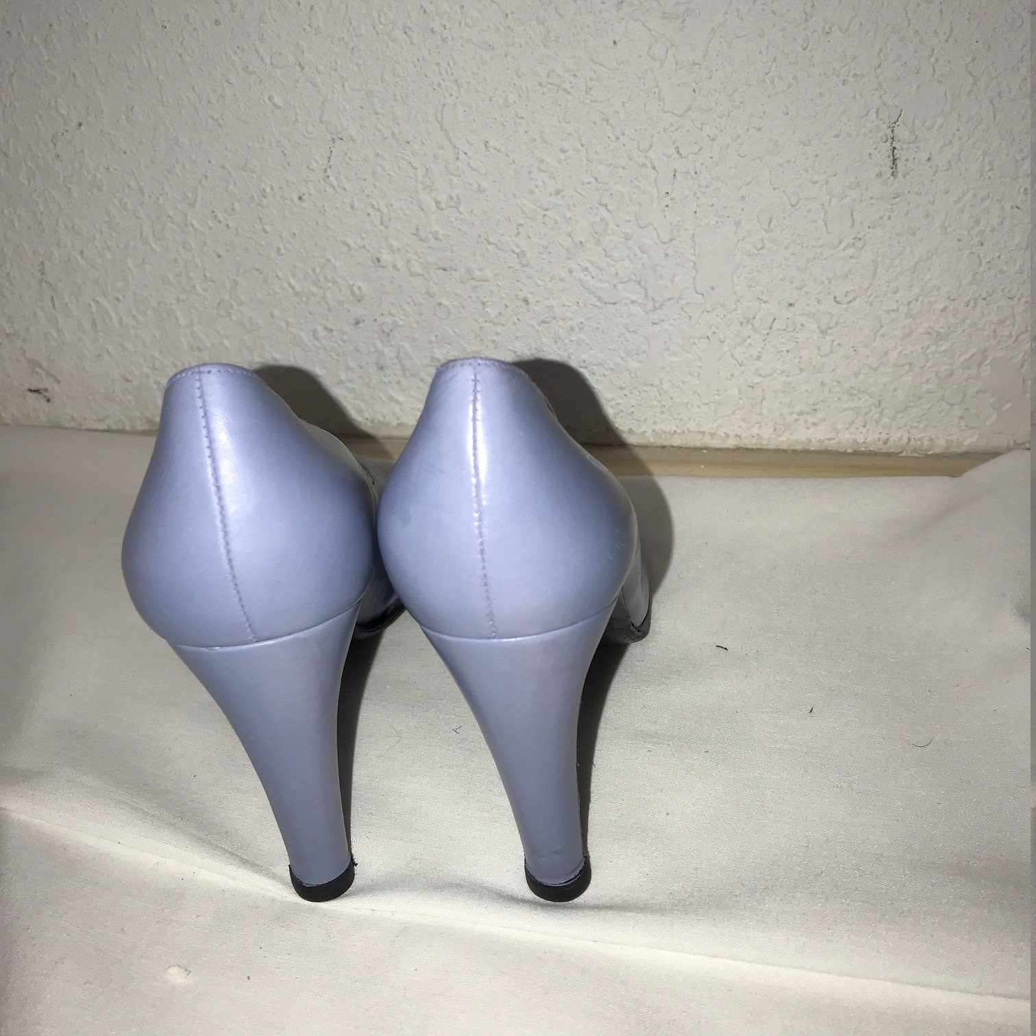 Charles Jourdan Powder Blue Leather Pumps - Etsy