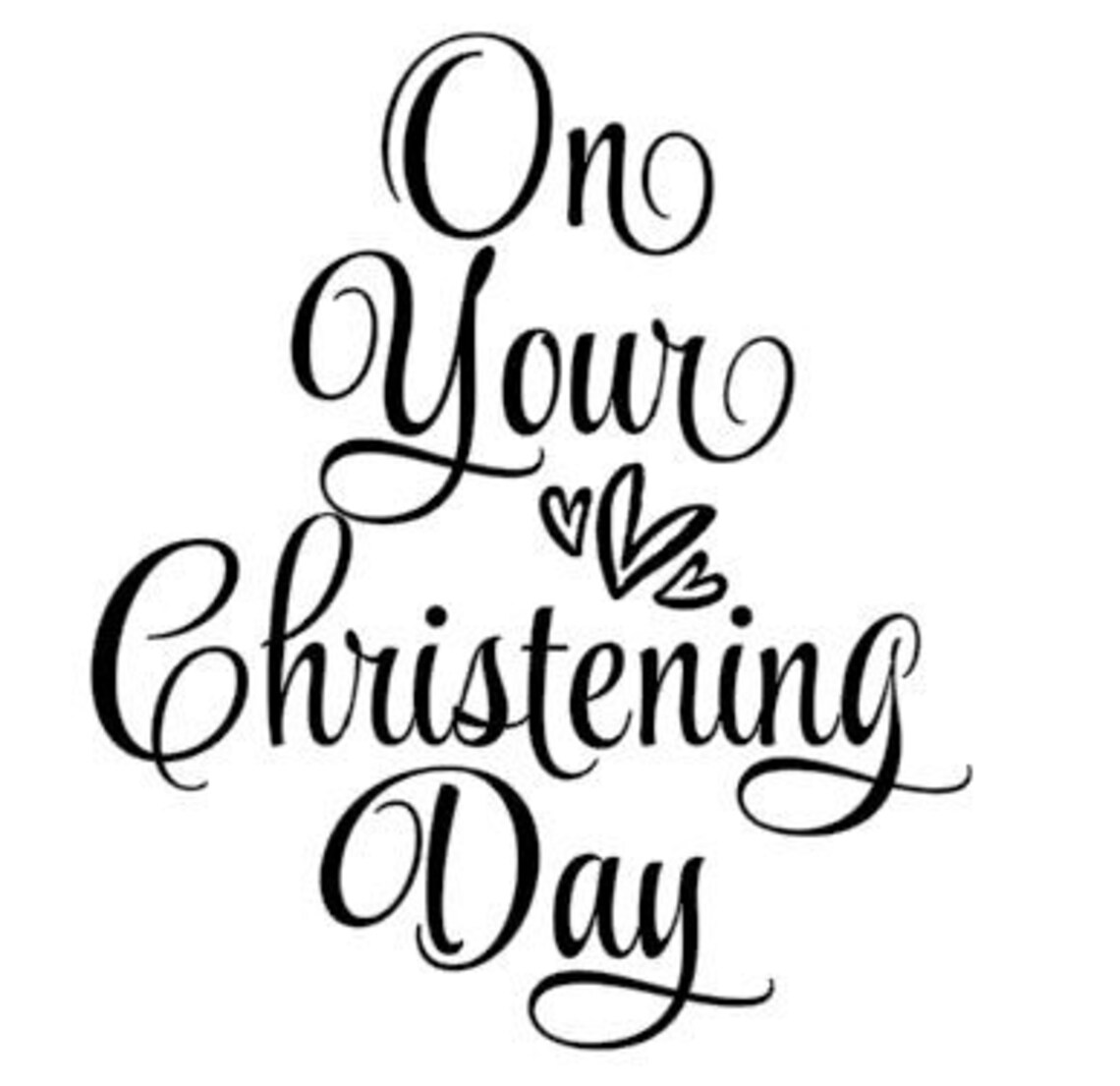 Christening Day Cutting File, Svg, Silhouette, Digitial File, - Etsy