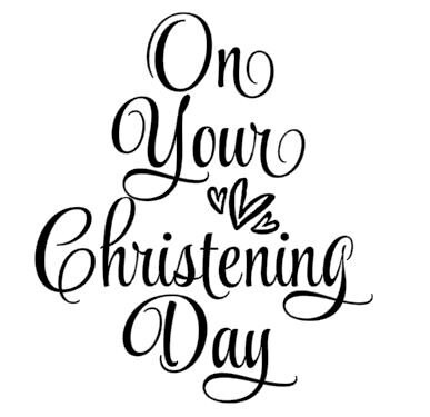 Christening Day Cutting File, Svg, Silhouette, Digitial File, - Etsy