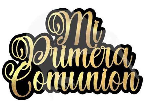 Mi Primera Comunion Double Layer Cutting file SVG/JPG/DXF | Etsy España