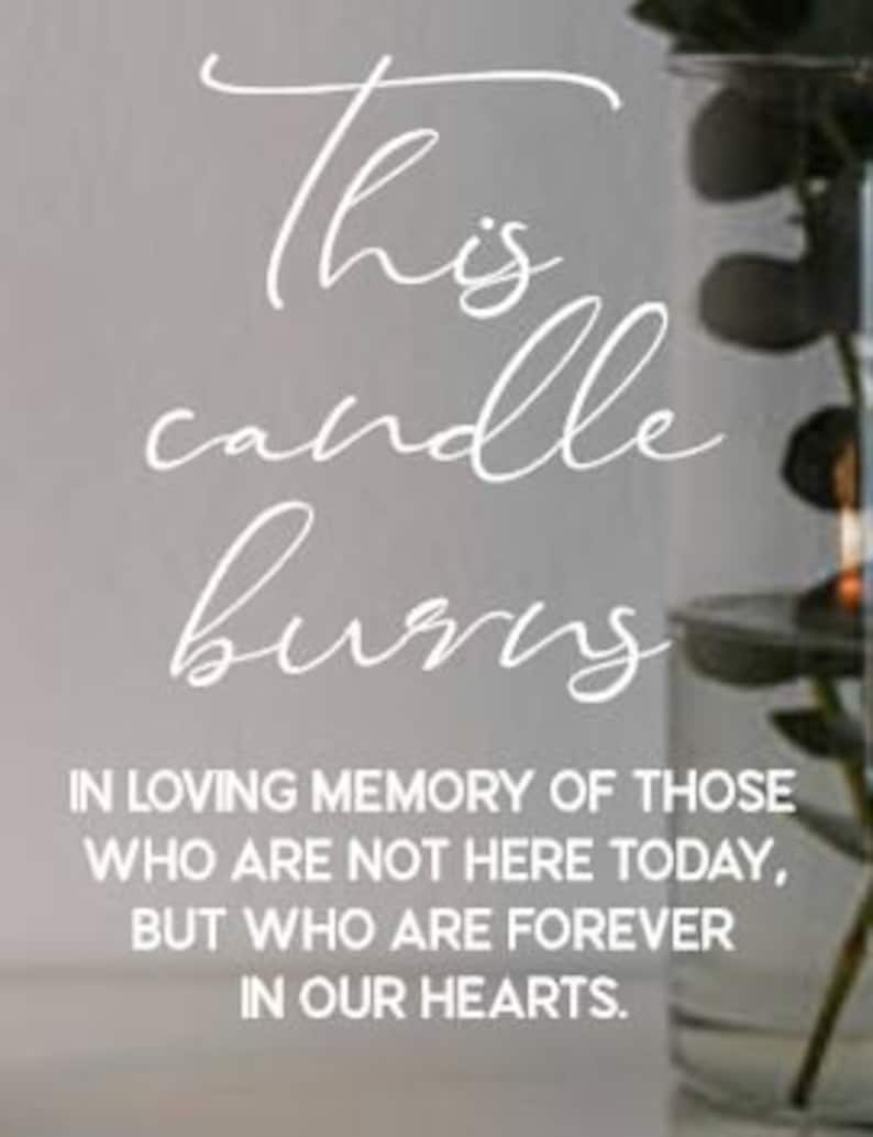 This Candle Burns SVG /christmas Svg/memorial Svg File/ - Etsy