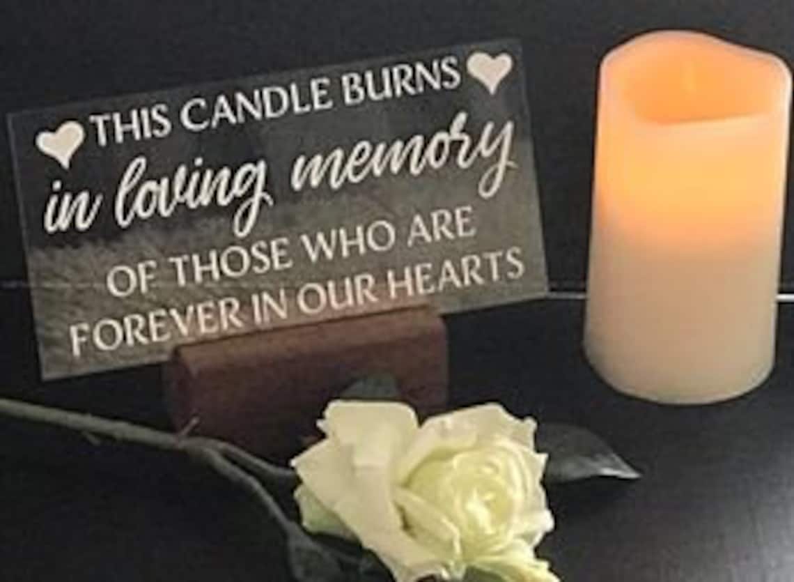 In loving memory SVG This candles burns in loving memory of | Etsy