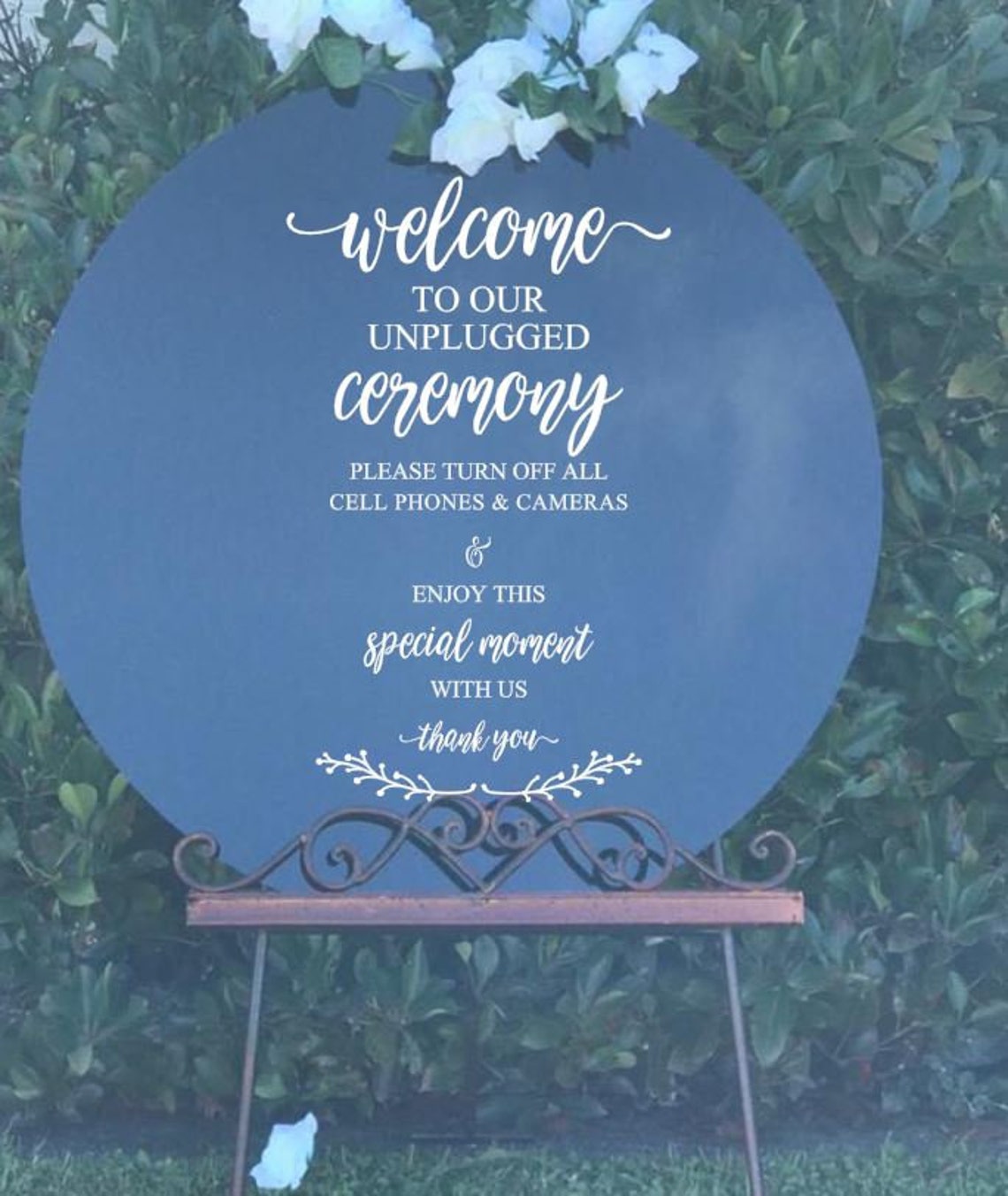 Unplugged Ceremony Svg Wedding Svg Unplugged Wedding Sign | Etsy