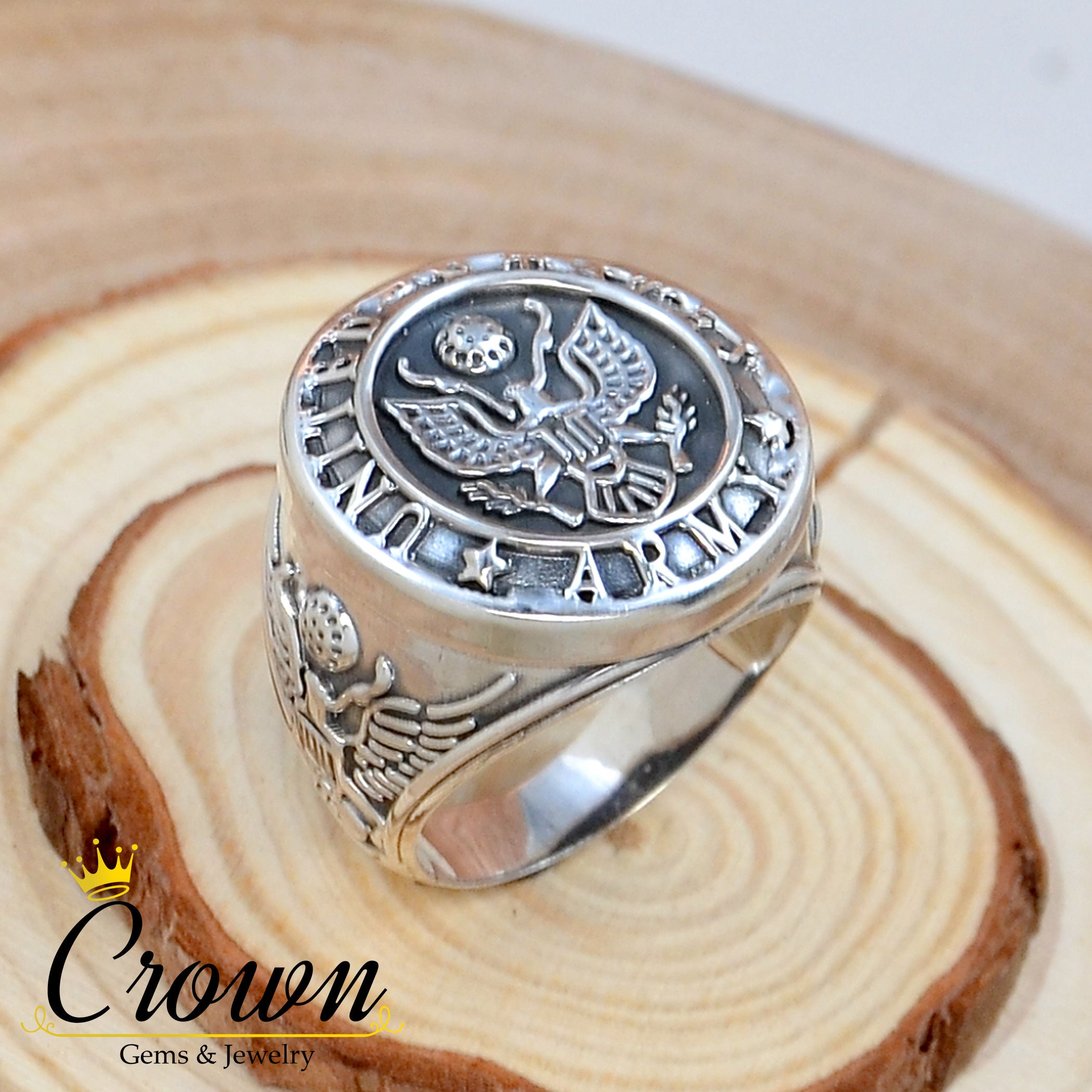US Army Ring United States Army Ring Military Ring Gift for - Etsy
