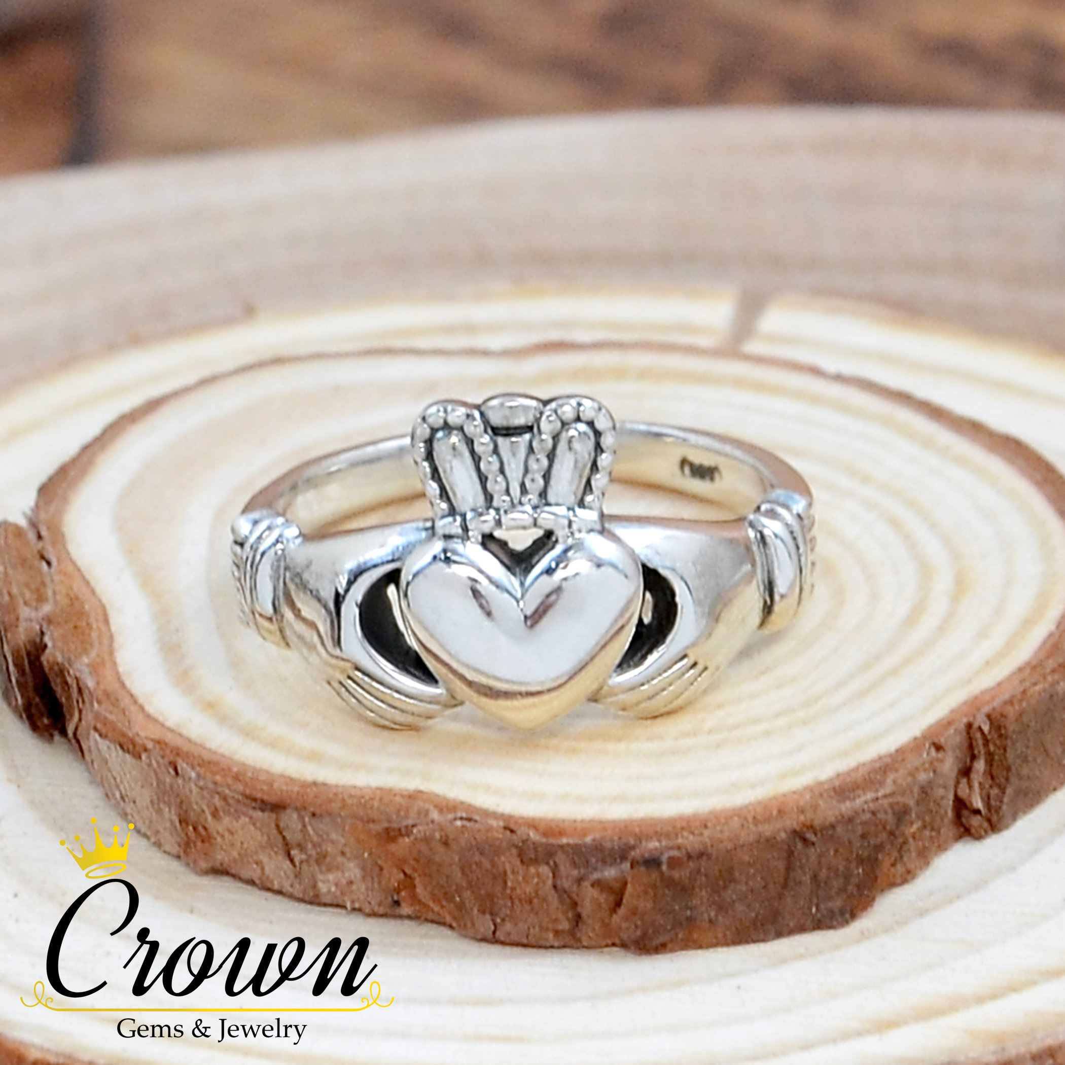 Claddagh Ring Irish Claddagh Ring Heart Crown Ring Unisex - Etsy