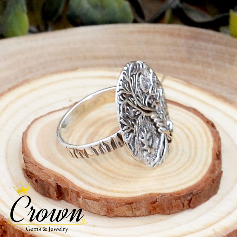 Tree of Life Ring Silver Tree Ring Tree Branch Ring Nature - Etsy