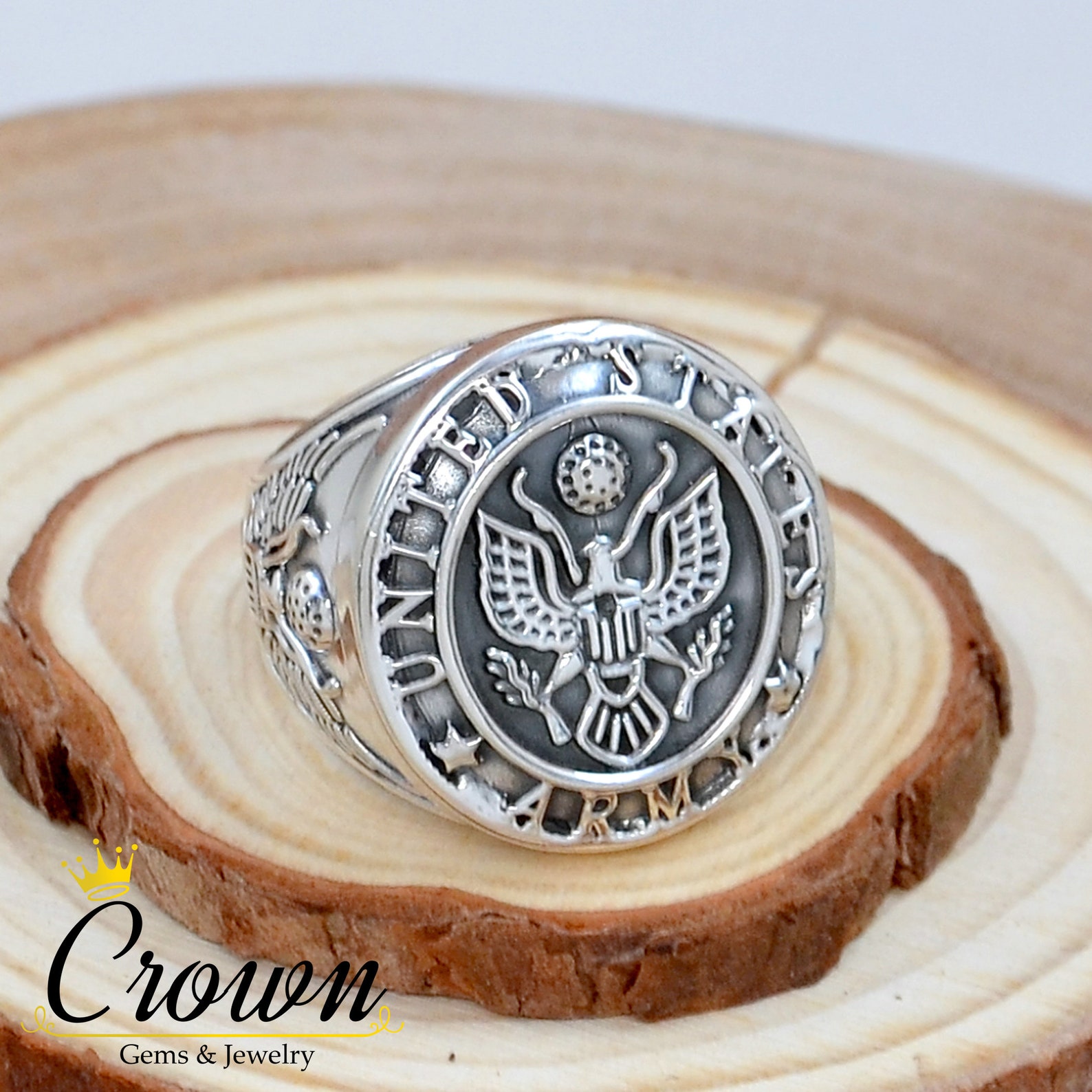 US Army Ring United States Army Ring Military Ring Gift for - Etsy