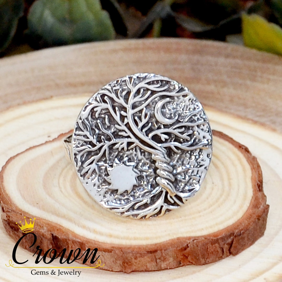 Tree of Life Ring, Silver Tree Ring, Tree Branch Ring, Nature Ring ...