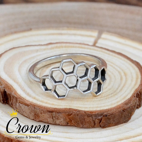 Honeycomb Ring - Etsy
