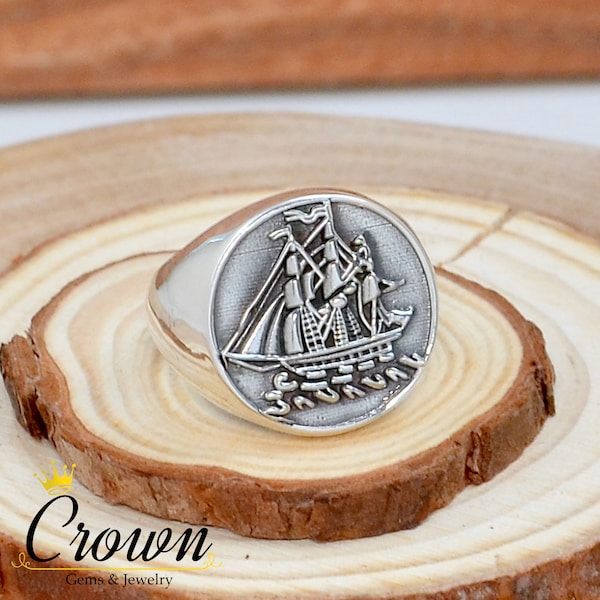 Sailing Ship Ring - Etsy
