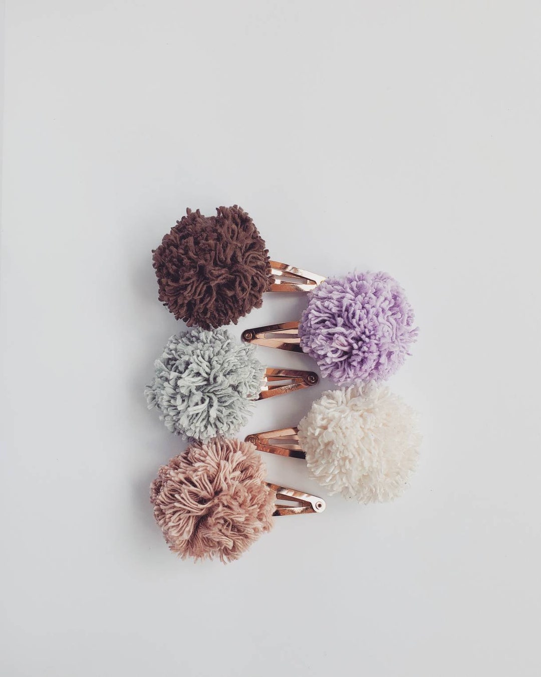 Pom Pom Snap Clips - Etsy