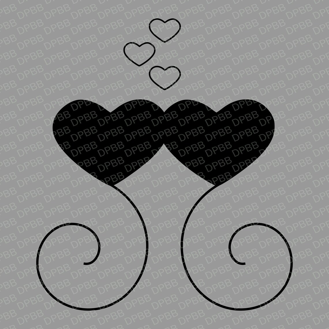 Corazón SVG, Corazón PNG, Floritura de corazón SVG, Paquete de corazón ...