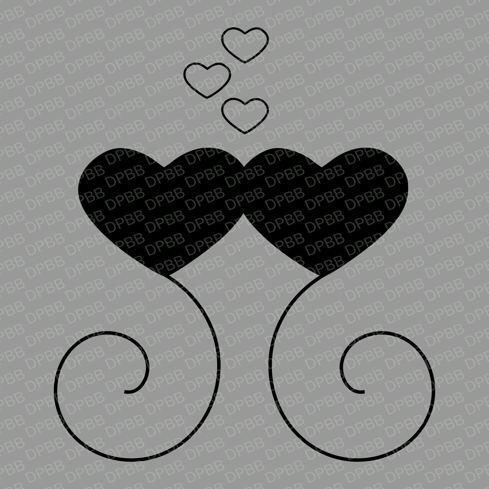 Corazón SVG, Corazón PNG, Floritura de corazón SVG, Paquete de corazón ...