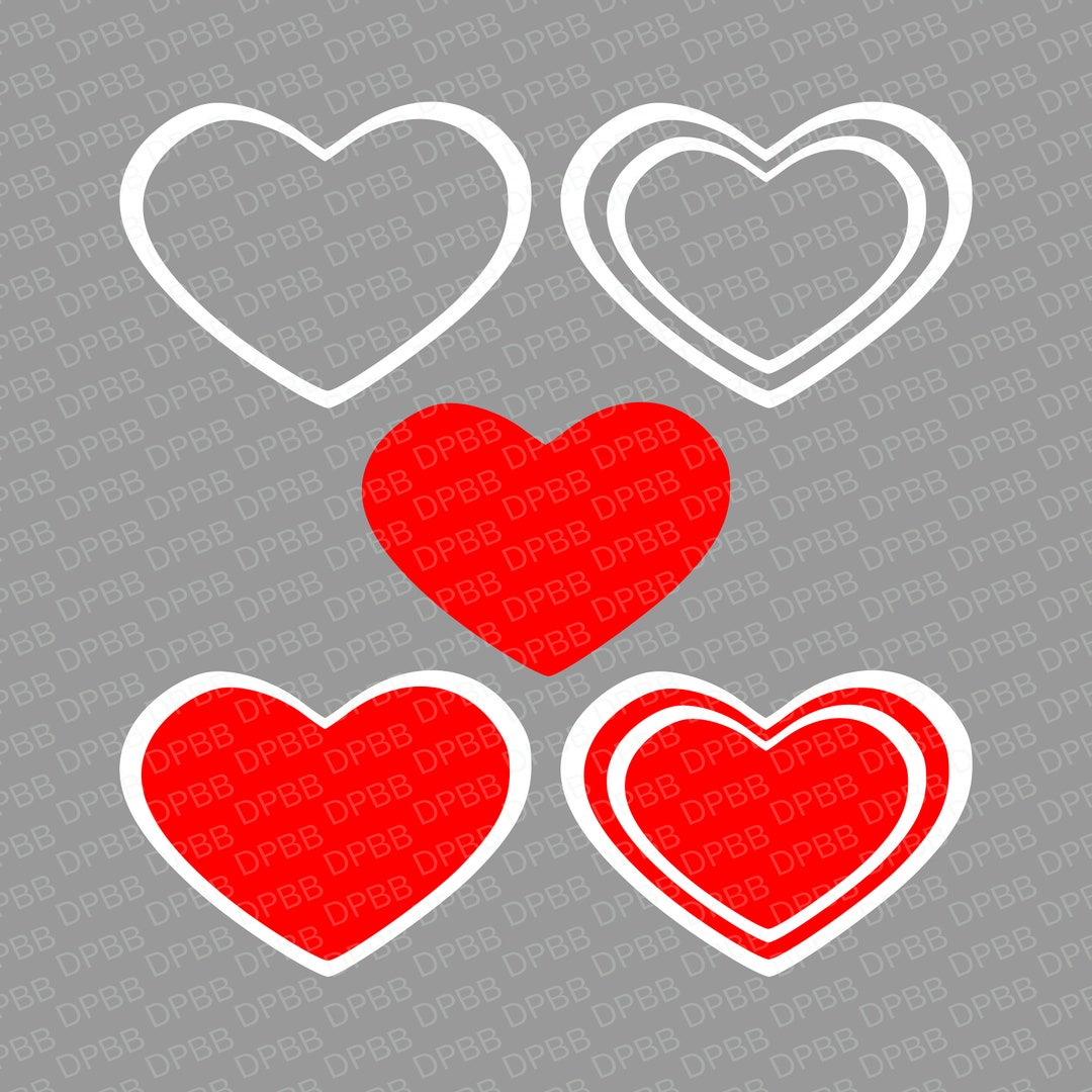 Open Heart PNG, Heart SVG, Heart Vector, Heart Cricut, Heart Cut File ...