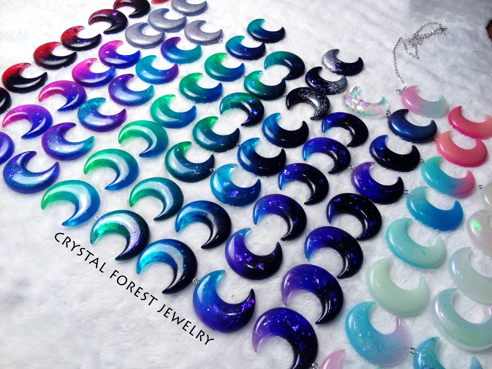 Cute Pastel Blue Purple Pink Moon Crescent Pastel Moon - Etsy