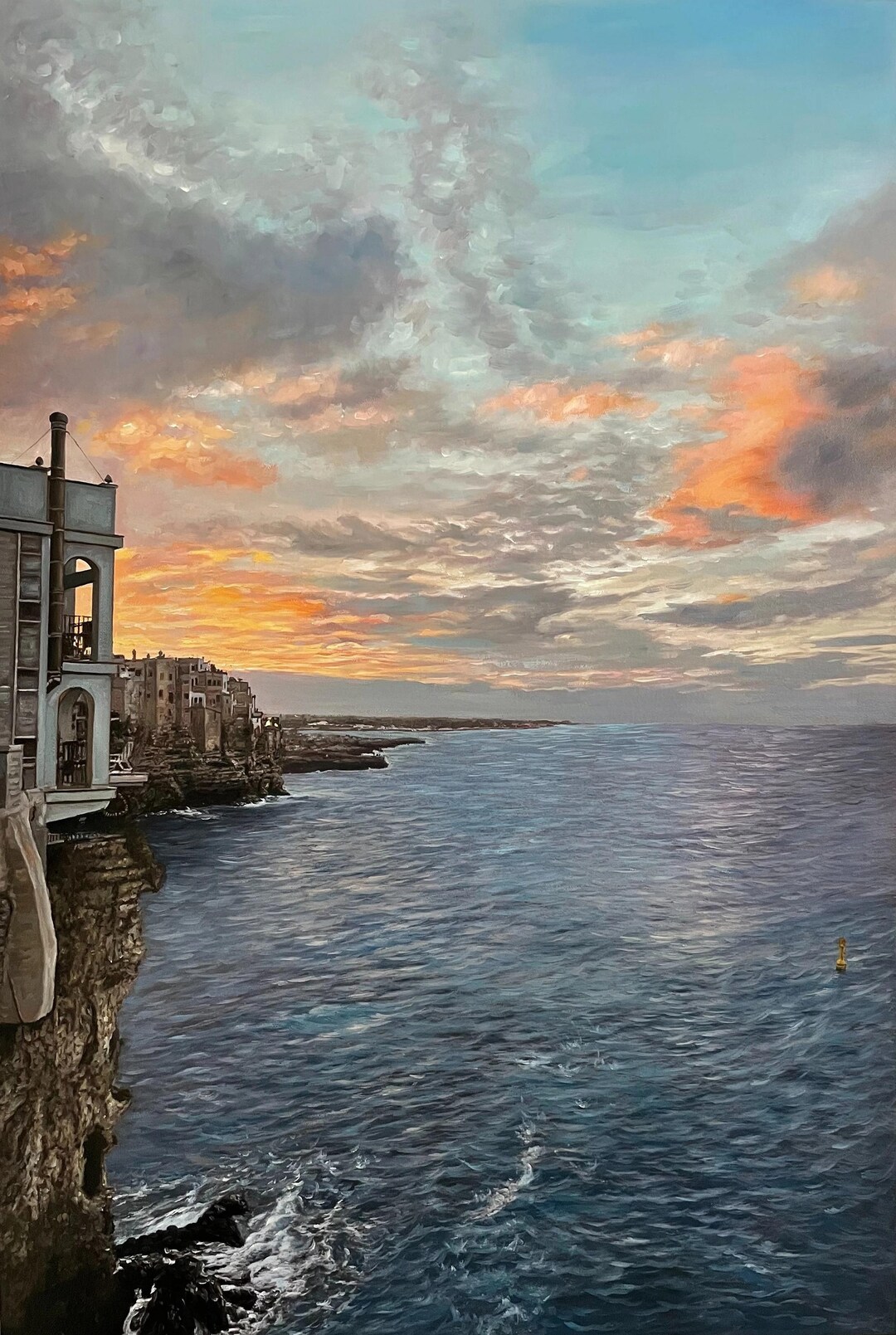 Custom Seascape Painting, Coastal Wall Art, Commission Landscape ...