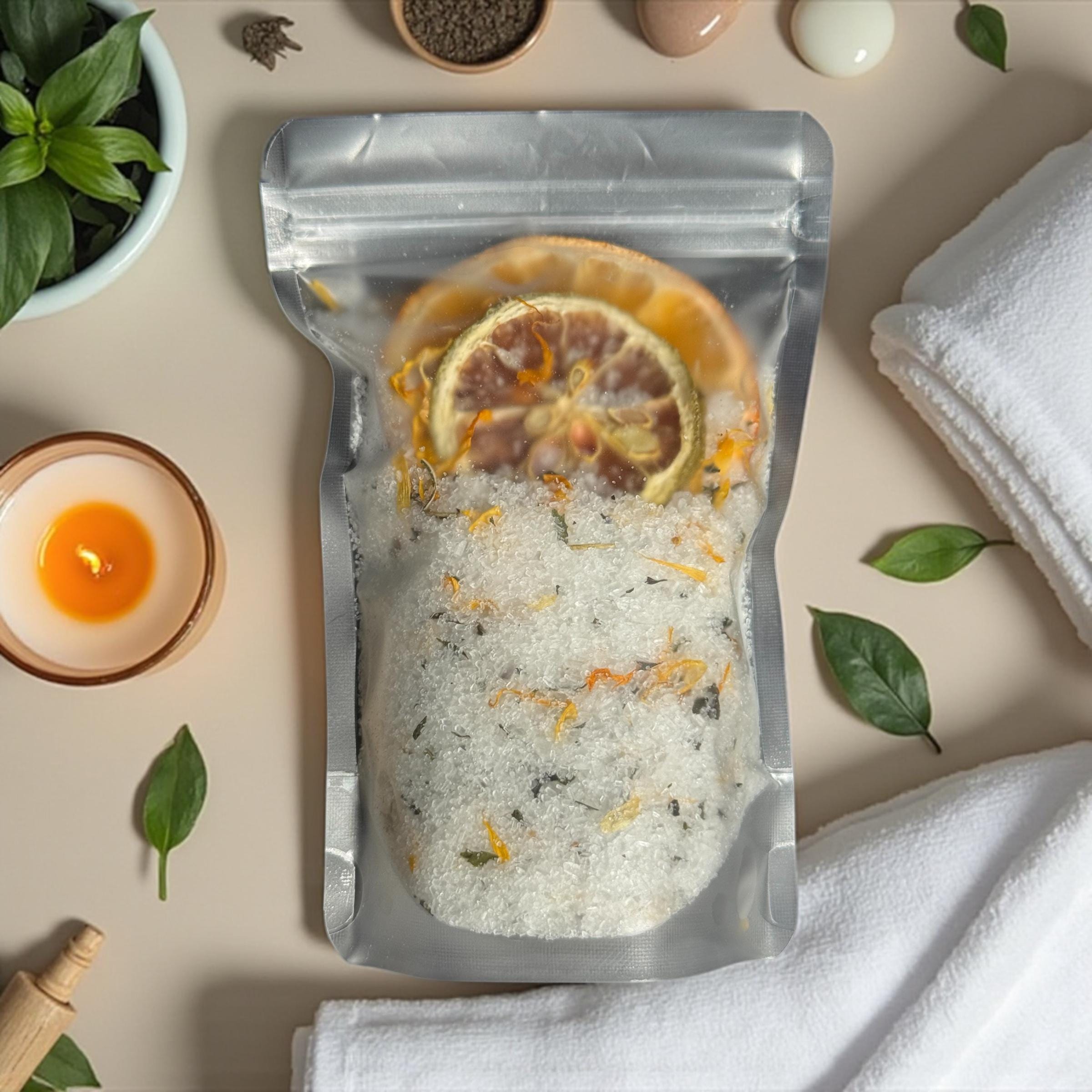 Grief Self Care Ritual Kit |cooling Menthol Epsom Salt Foot Soaks for ...