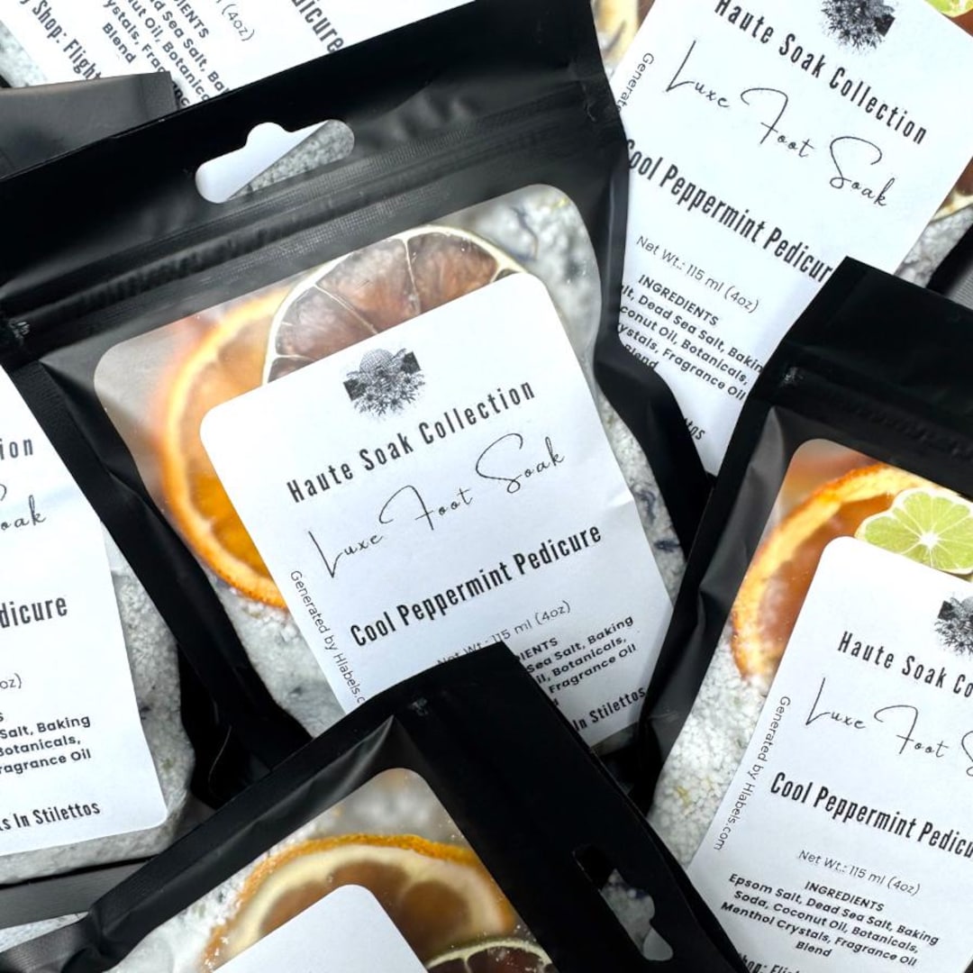 Cooling Menthol Foot Soaks: Epsom & Himalayan Salts for Tired Feet - Etsy