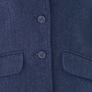 SHIRE'S Blue Tweed Hunting Jacket, Size 4R US, Euro 36 - Etsy