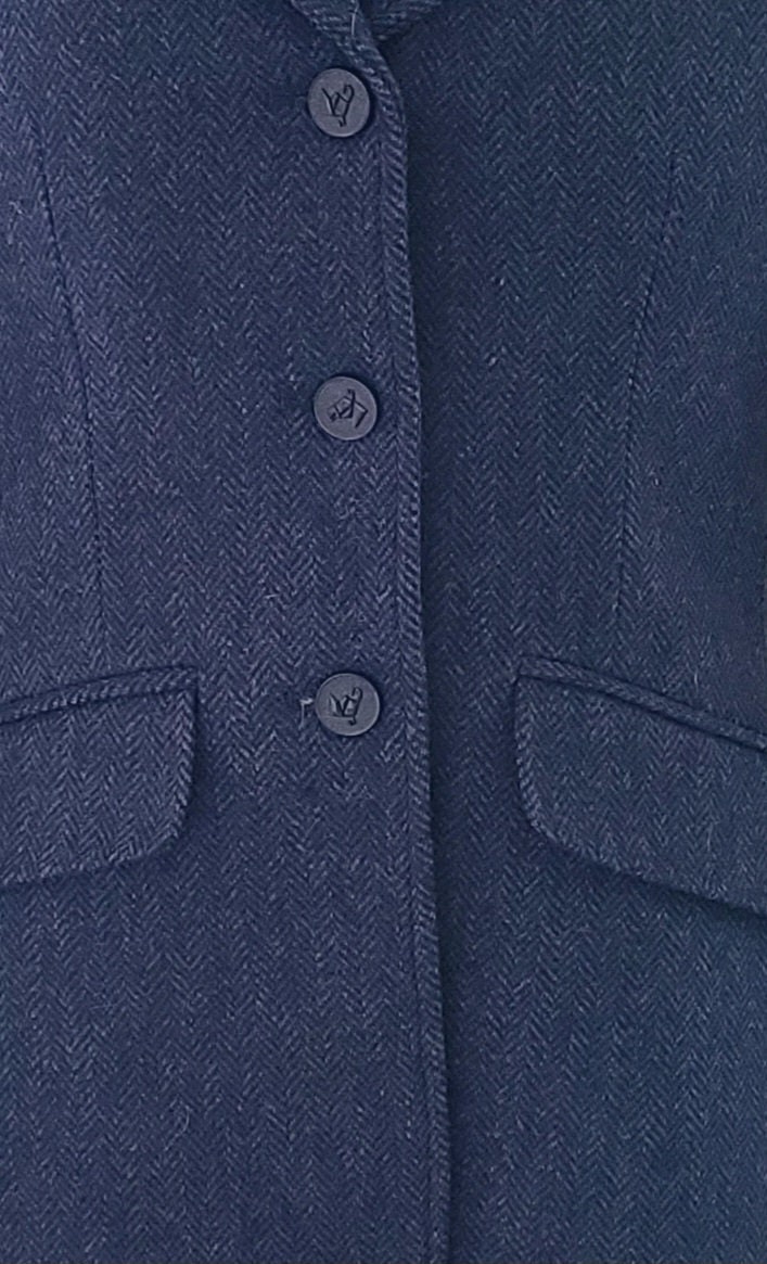 SHIRE'S Blue Tweed Hunting Jacket, Size 4R US, Euro 36 - Etsy