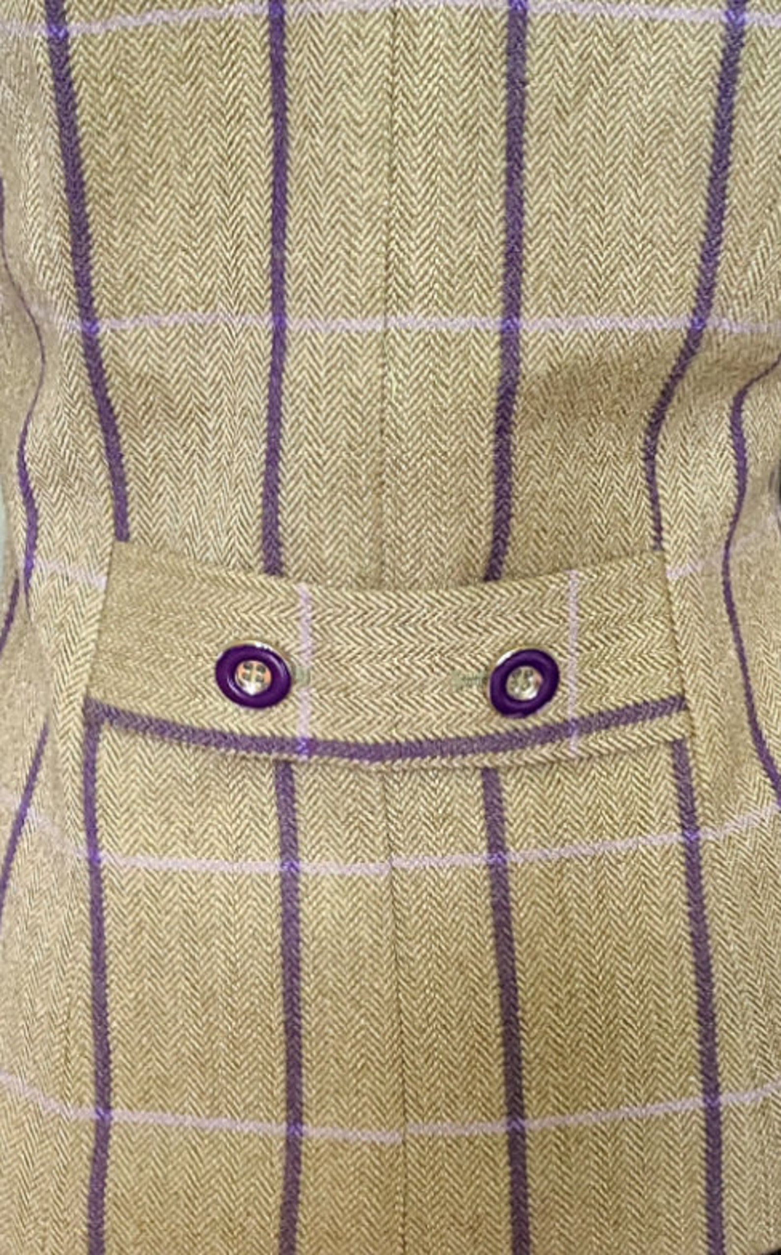RYDALE LUCINDA Olive Green/plum/lavender Tweed Hunting Jacket, Womans ...