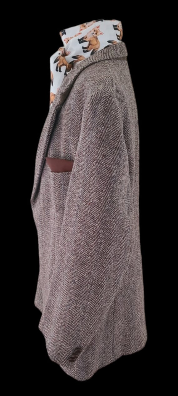 HARRIS TWEED Brown Tweed Hunting Jacket, Approximate … - Gem