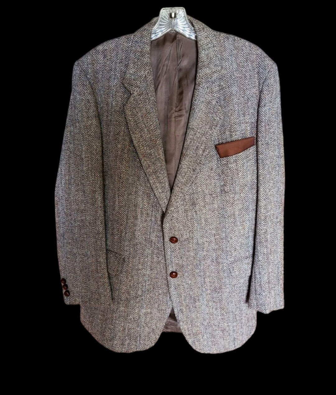 HARRIS TWEED Brown Tweed Hunting Jacket, Approximate Size 44 Mens - Etsy