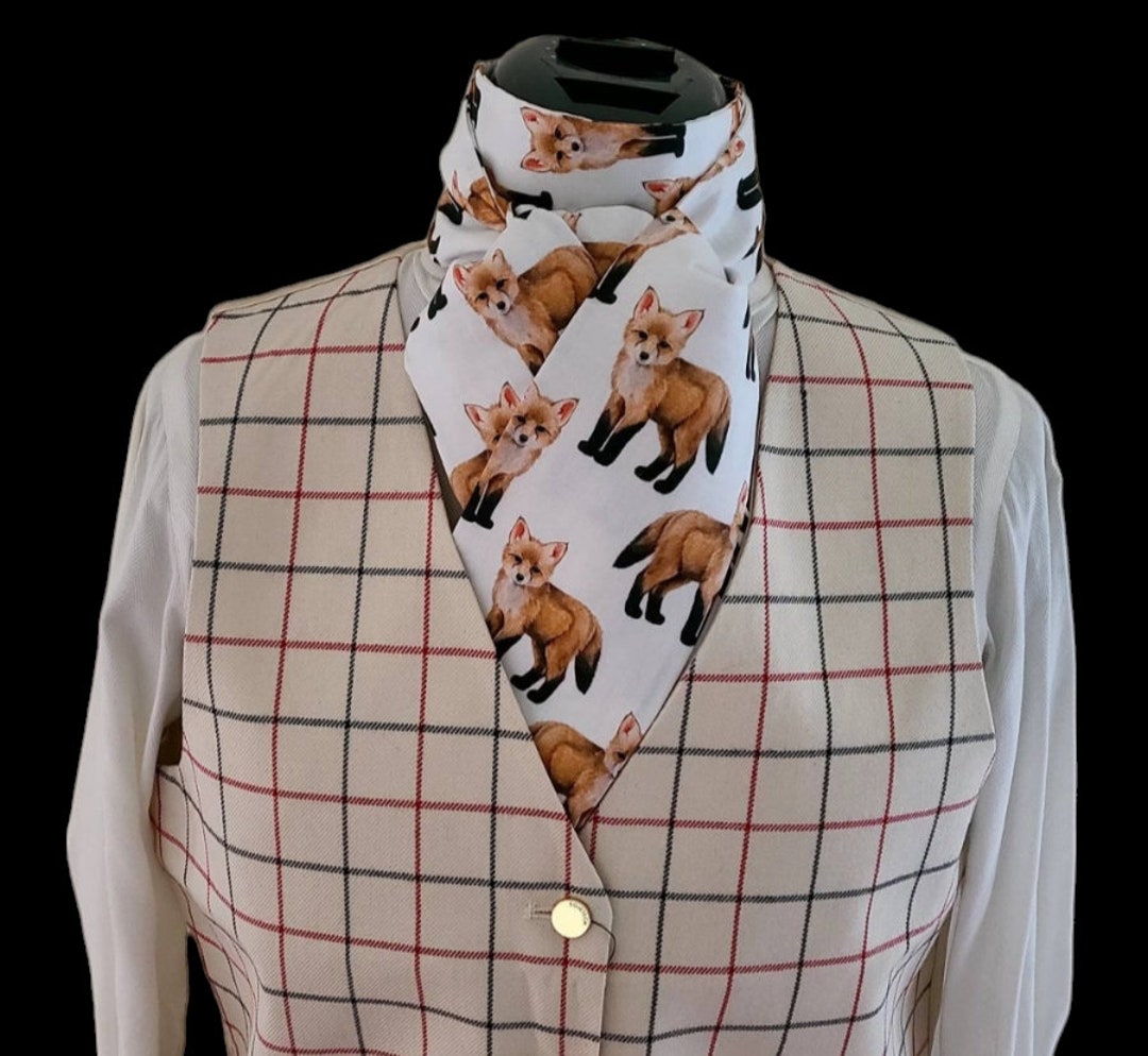EQUETECH Red & Blue Tattersal Fox Hunting Vest. NEW! - Etsy