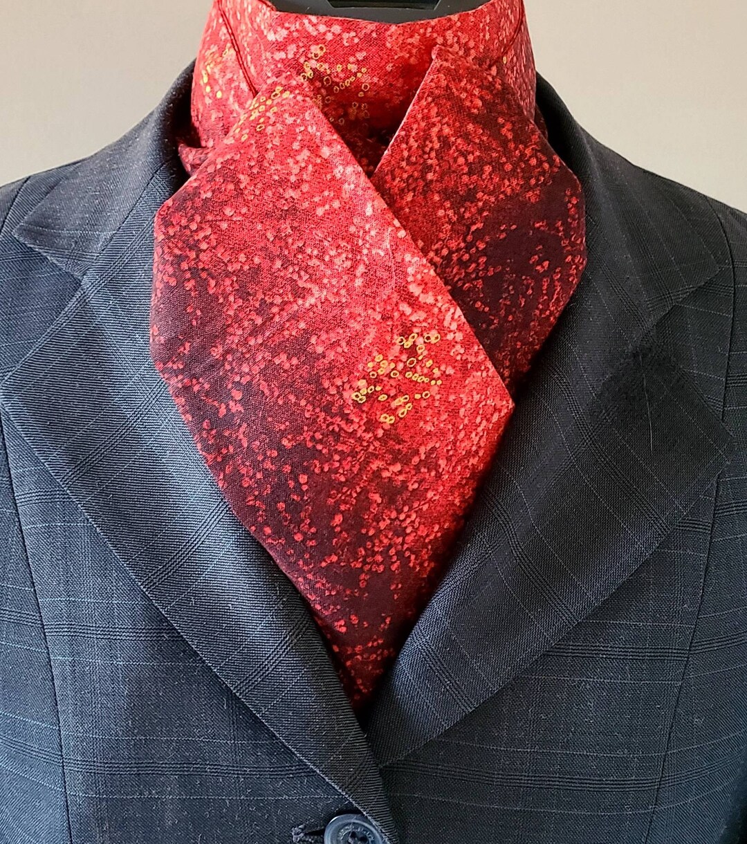 TRADITIONAL Shaped Stock Tie, Reversible Holiday Burst Dark to Light - Etsy