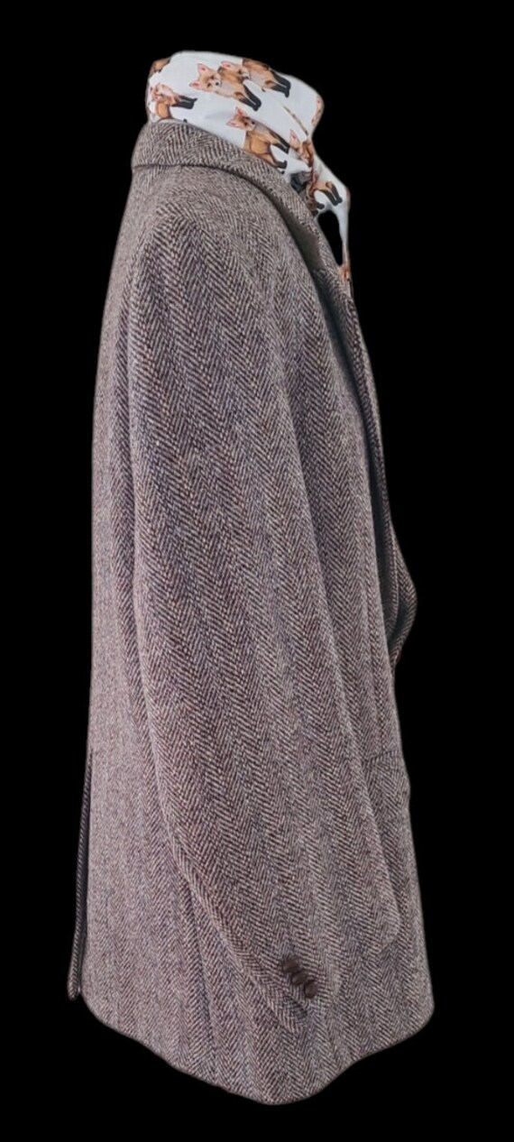 HARRIS TWEED Brown Tweed Hunting Jacket, Approximate … - Gem