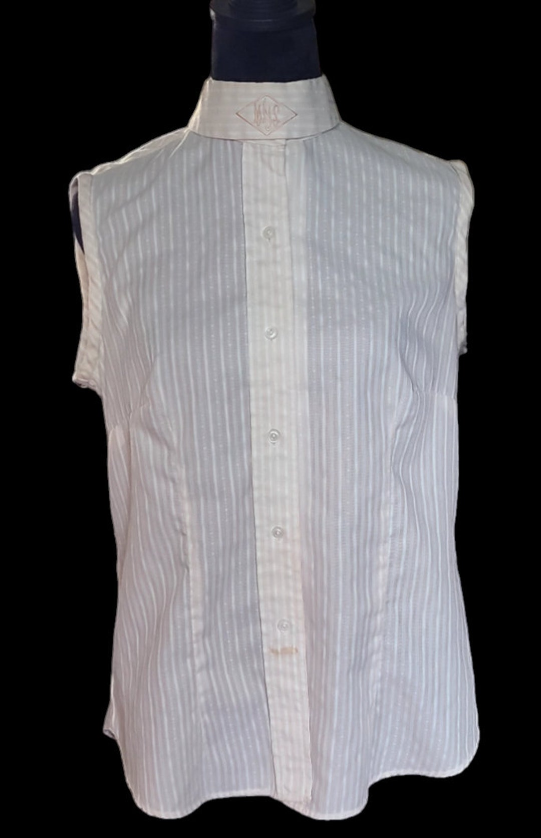REGENCY 4 Peach & White Stripe Hunting/cubbing Huntshirt, Sleeveless ...