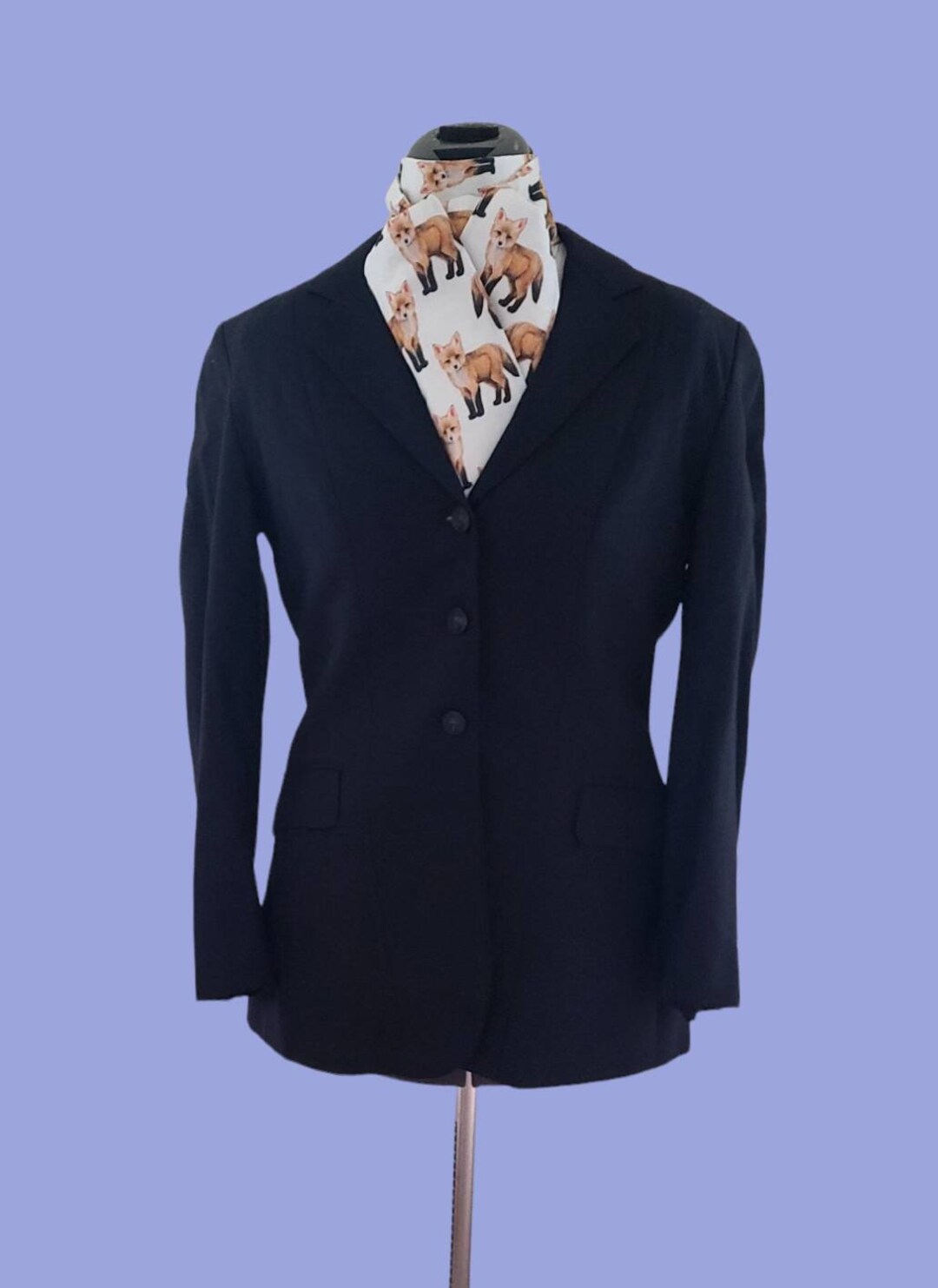 PYTCHLEY Navy Pinstripe Hunting Jacket, Approximate Size 36, Womans/6r ...