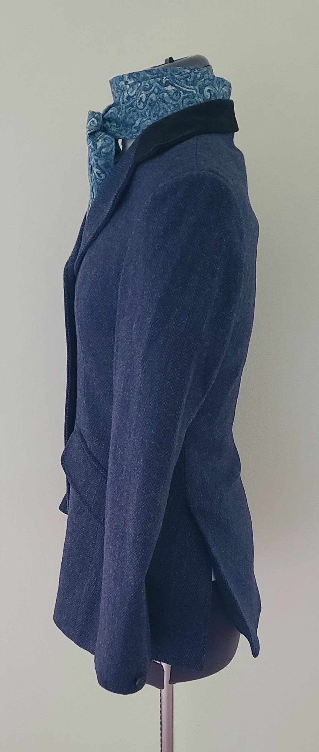 SHIRE'S Blue Tweed Hunting Jacket, Size 4R US, Euro 36 - Etsy