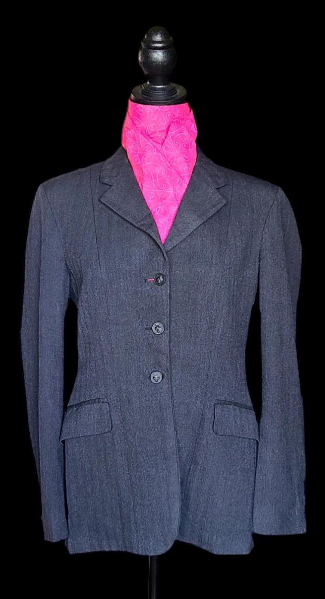 PYTCHLEY Dark Grey Tweed Hunt Coat, Approximate Size 10 Womans - Etsy
