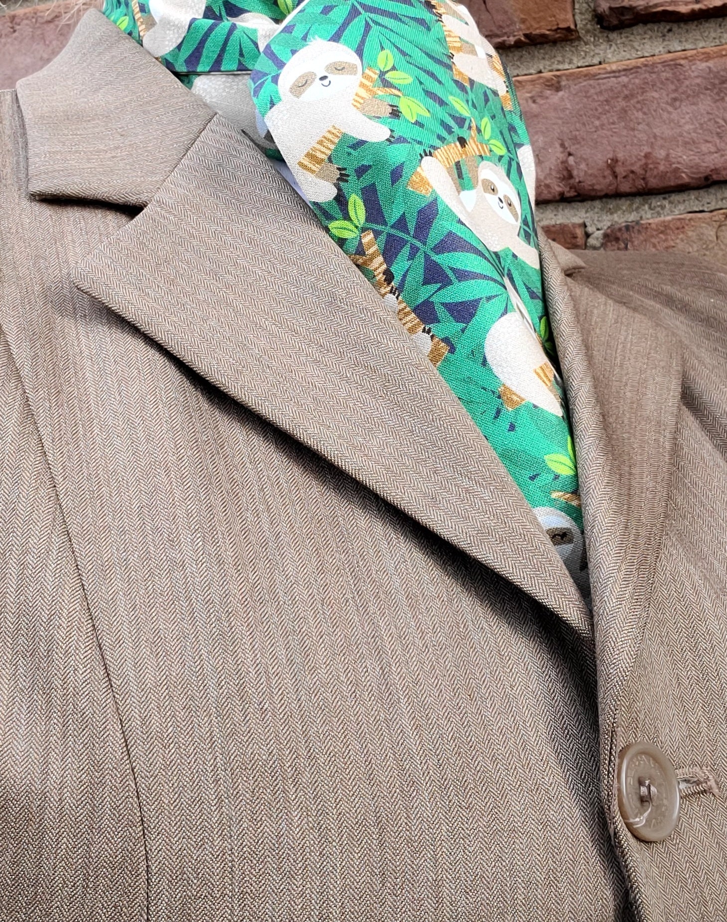 Traditional Stock Tie, Sloths - Etsy