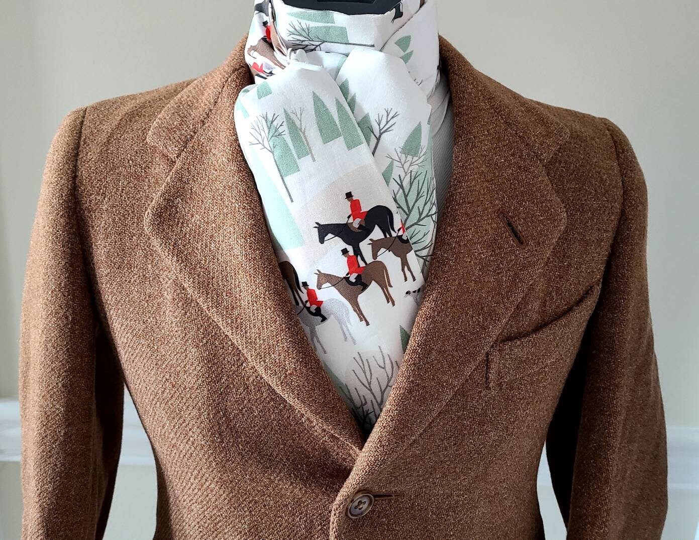 PYTCHLEY Brown Tweed Hunting Jacket, Approximate Size 4 Womans, 32 Mens ...