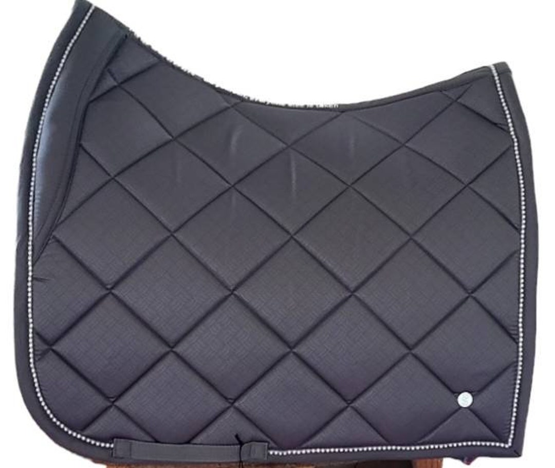 PS of SWEDEN Full Size Plait Print Dressage Saddle Pad, Dark Grey NEW ...