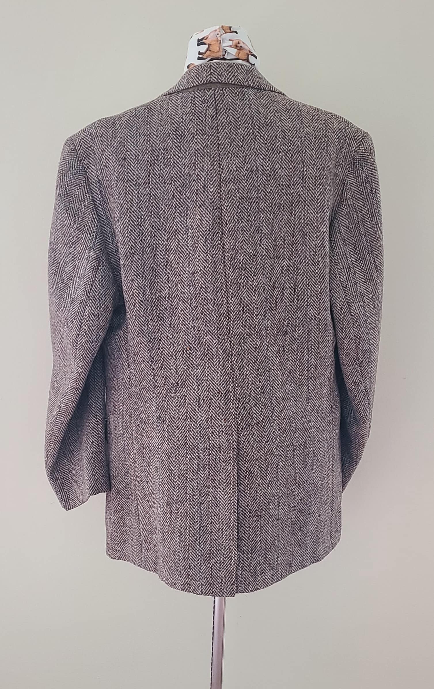 HARRIS TWEED Brown Tweed Hunting Jacket, Approximate Size 44 Mens - Etsy