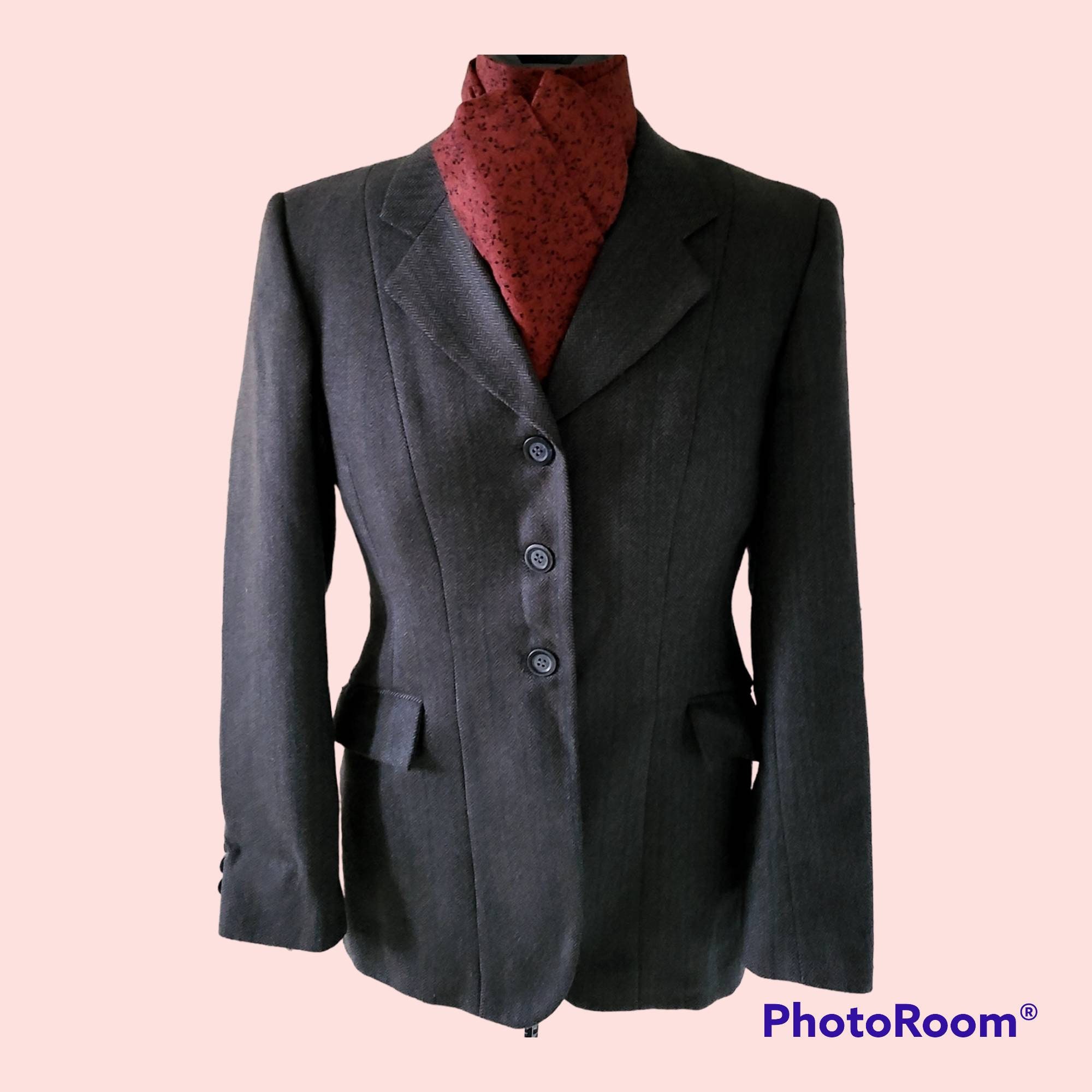 GRAND PRIX Blue Grey Tweed Fox Hunting Jacket Size 12R - Etsy