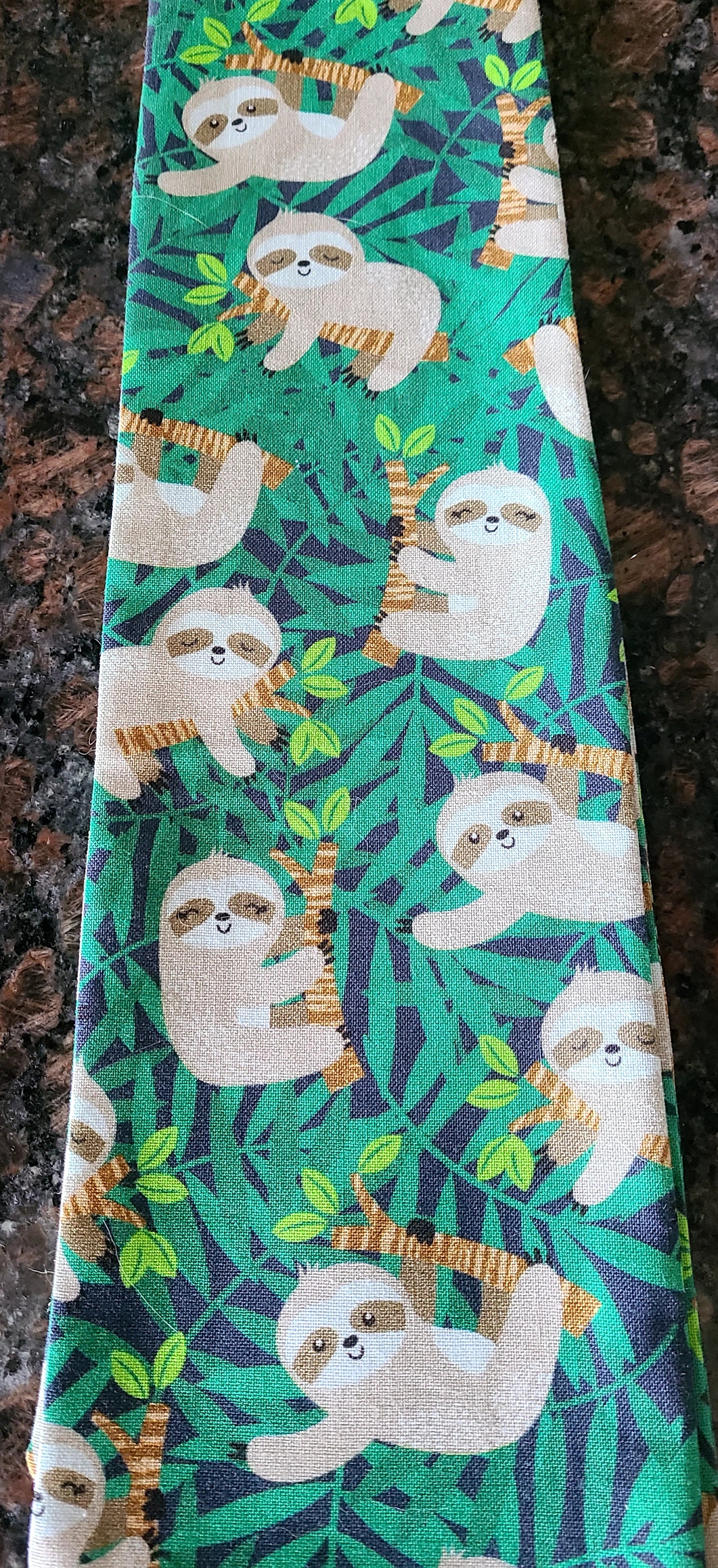 Traditional Stock Tie, Sloths - Etsy
