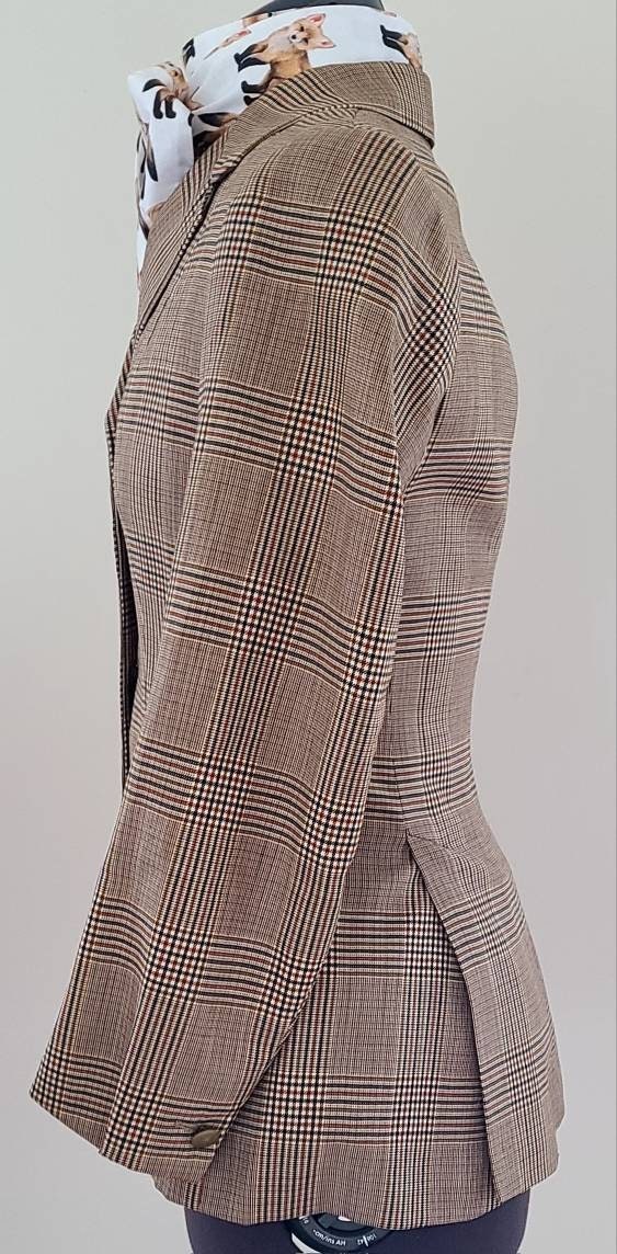 PYTCHLEY Rust Plaid Hunting Jacket, Approximate Size 34, Womans/4r - Etsy