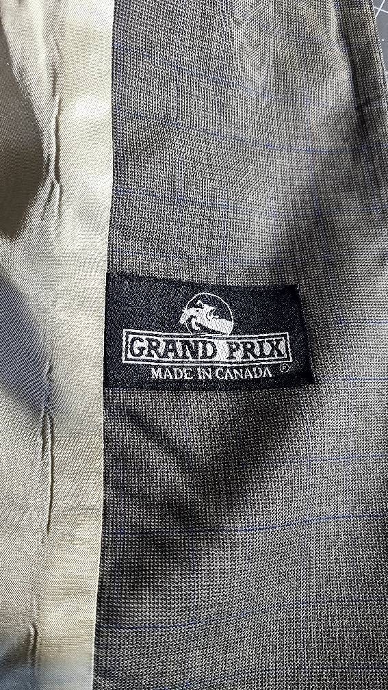GRAND PRIX Grey Windowpane Jacket, Size 16R Womans - Etsy