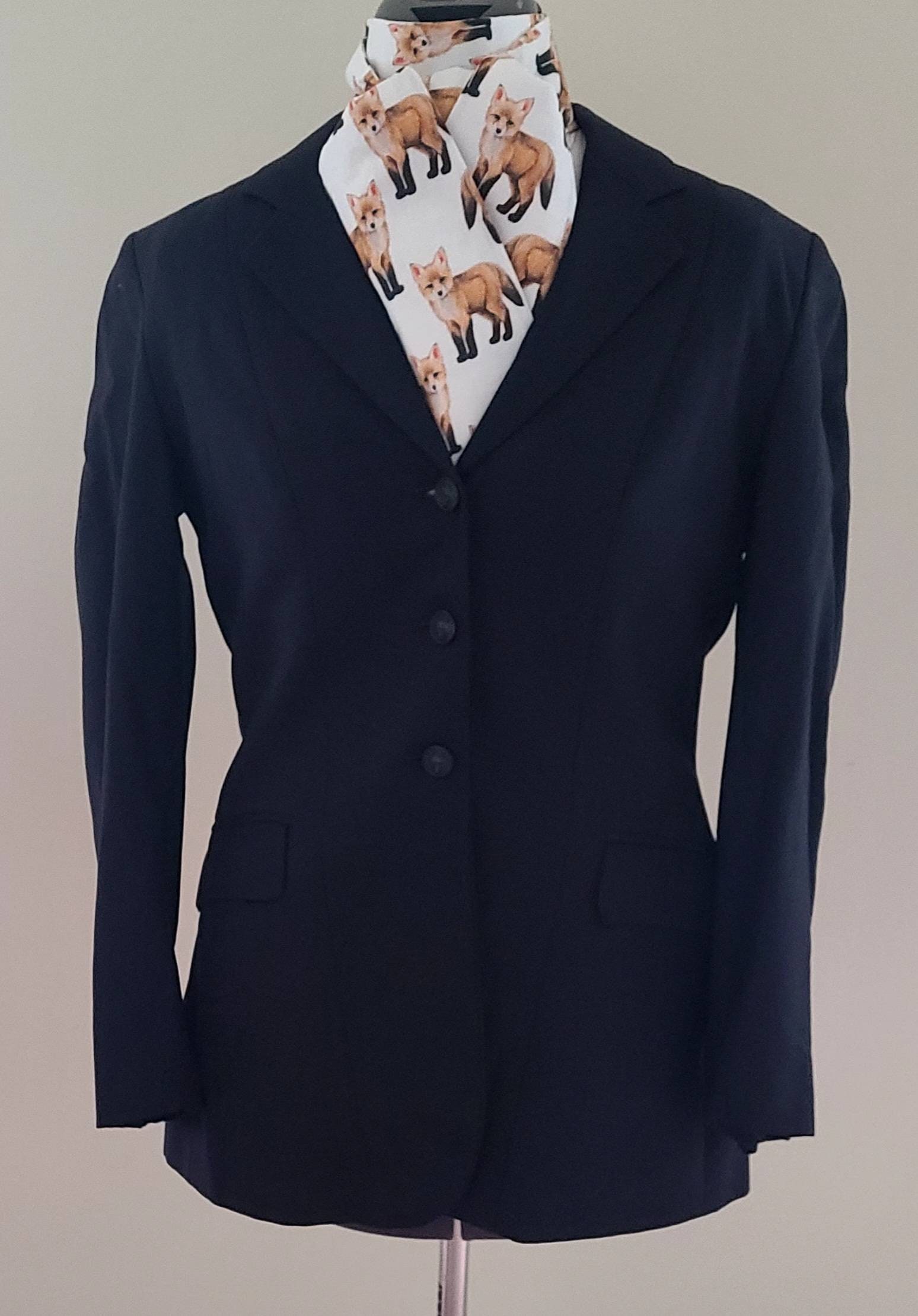 PYTCHLEY Navy Pinstripe Hunting Jacket, Approximate Size 36, Womans/6r ...