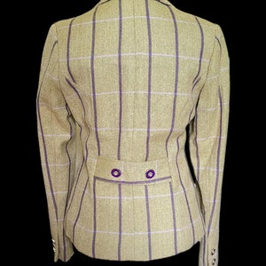 RYDALE LUCINDA Olive Green/plum/lavender Tweed Hunting Jacket, Womans ...